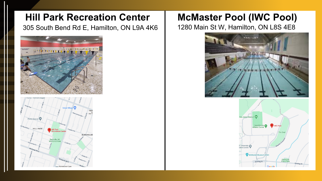 Hamilton Aquatic Club - Pool Locations