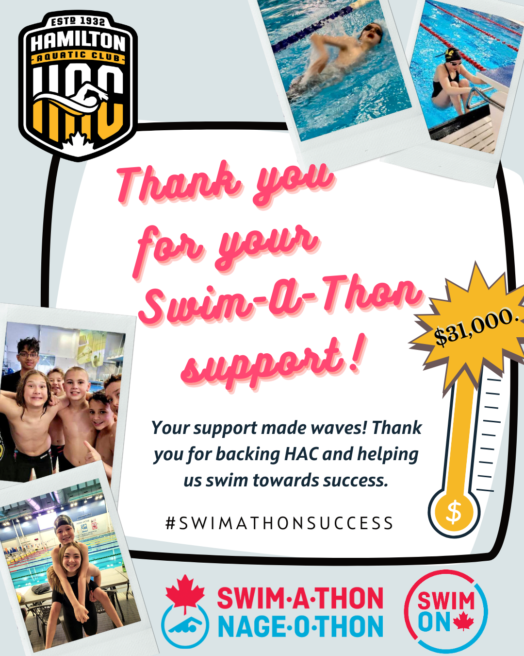 Hamilton Aquatic Club - 2023 Swim-A-Thon